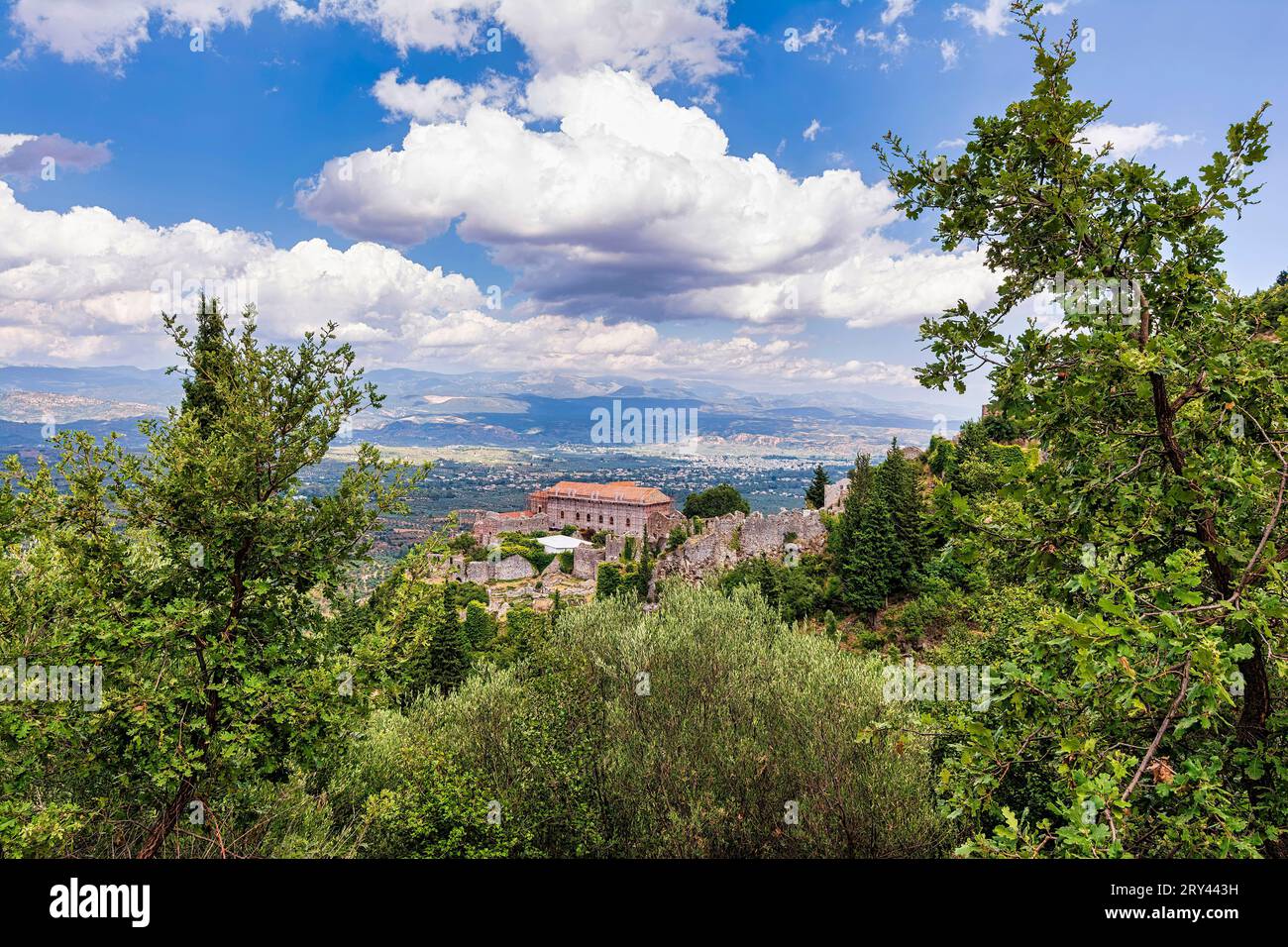 Panoramic view of iconic Byzantine and medieval fortified despotate of ...