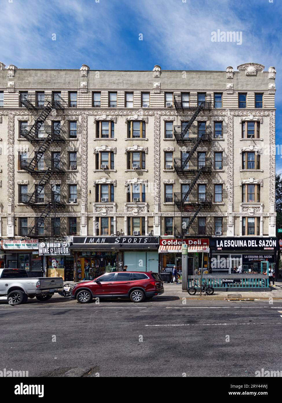 Emery Roth designed Leslie Court, 602 West 137th Street, in brick with ...