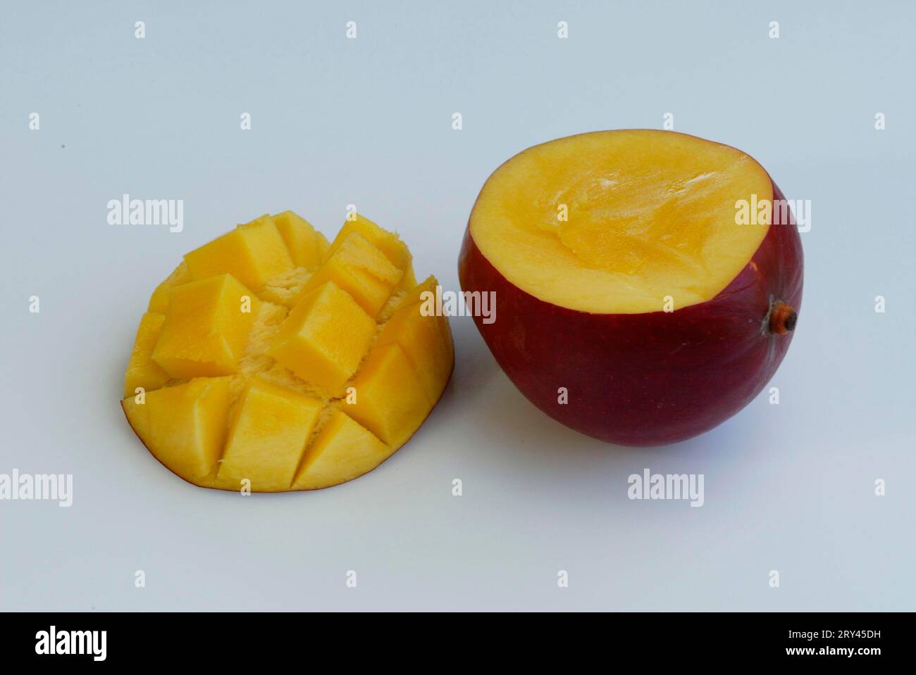Mango (Mangifera indica) fruits, Mangofruechte, Obst, Frucht ...