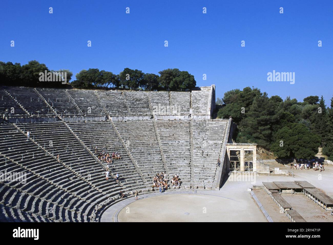 Amphitheatre of Epidaurus, Peloponnese, Greece Stock Photo - Alamy