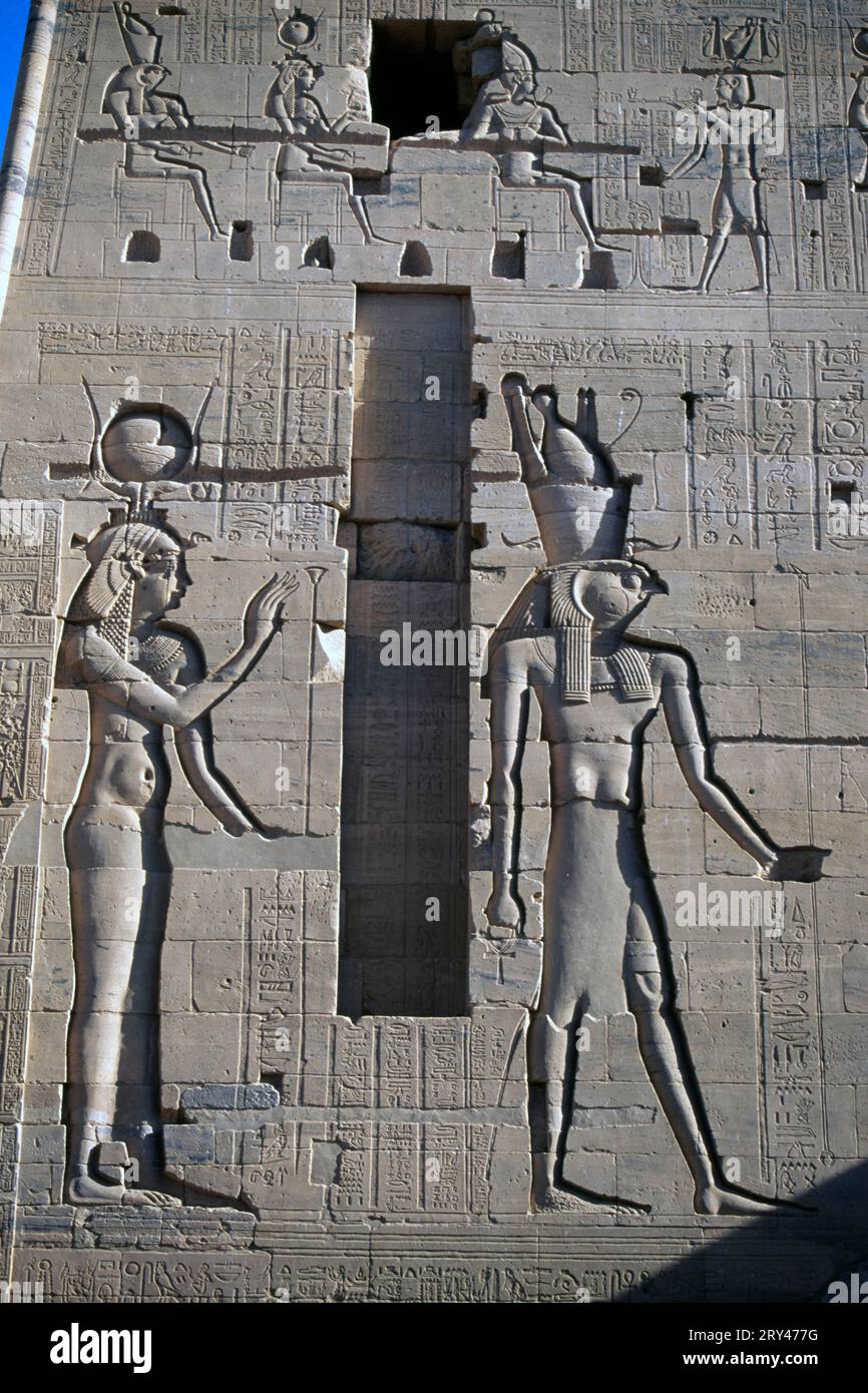 Temple of Horus, Edfu, Egypt Stock Photo - Alamy