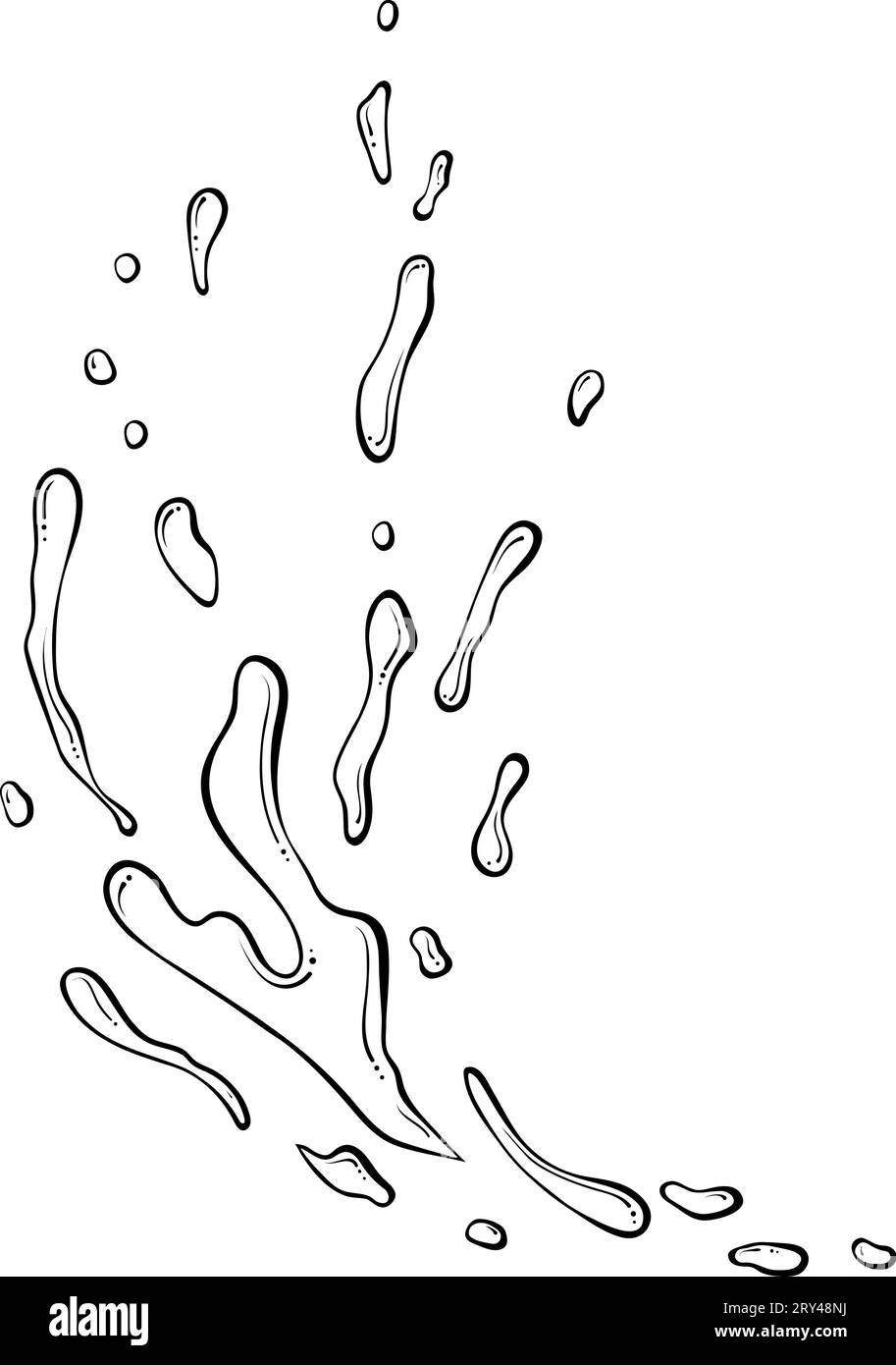 Liquid splash line art Stock Vector Image & Art - Alamy