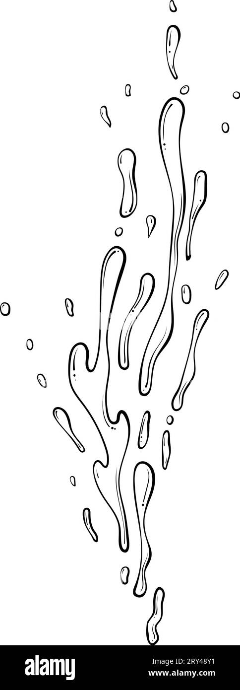 Liquid splash line art Stock Vector Image & Art - Alamy