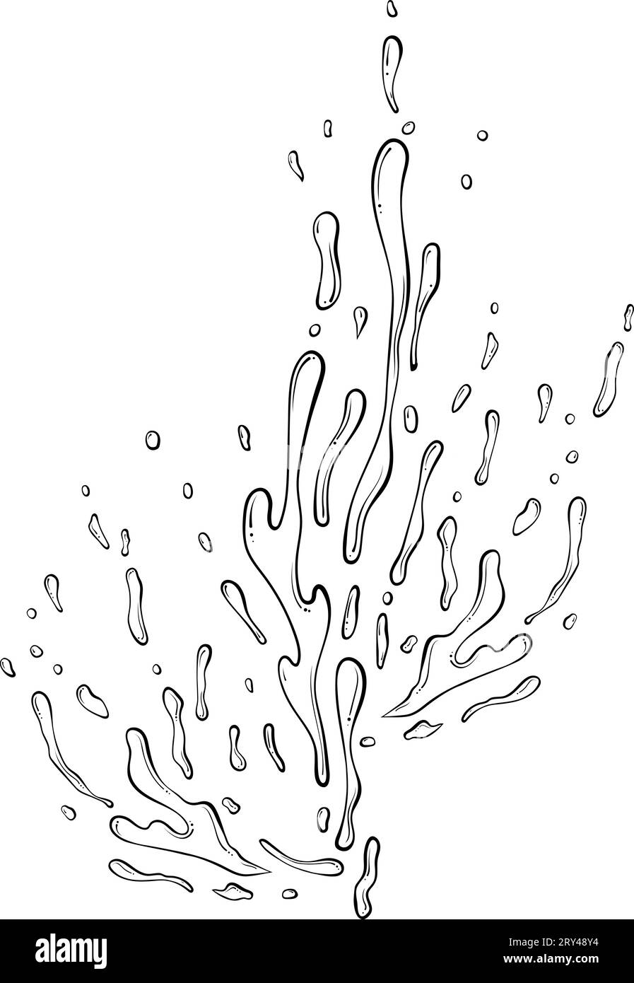Fluid line drawing Black and White Stock Photos & Images - Alamy