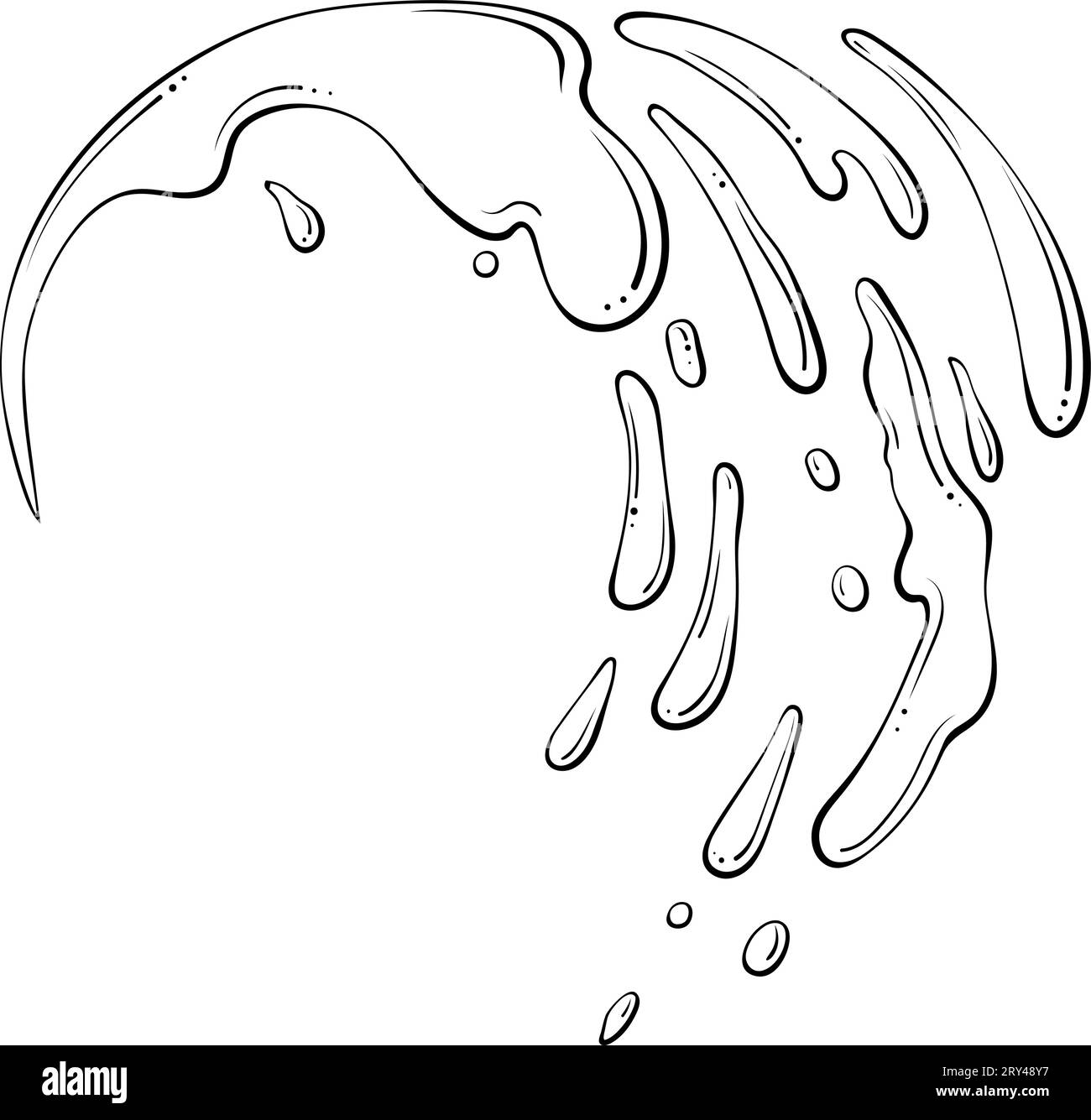 Liquid splash line art Stock Vector Image & Art - Alamy