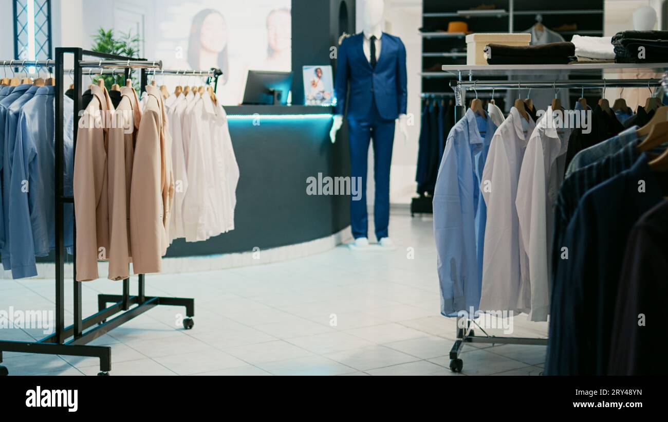 Clothing racks various trendy pants hi-res stock photography and images ...