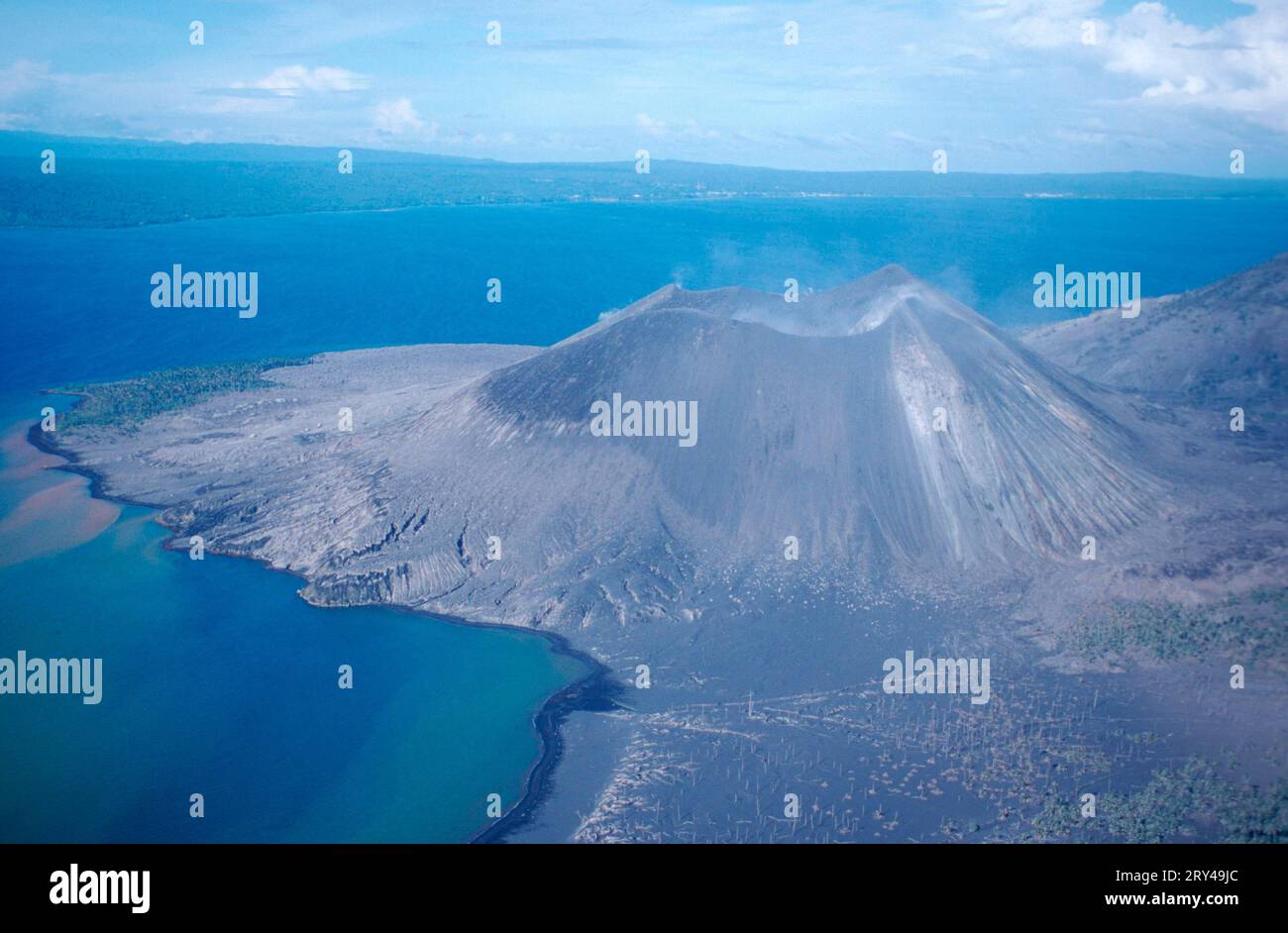 Active volcano near Rabaul, Papua New-Guinea, Active volcano near ...