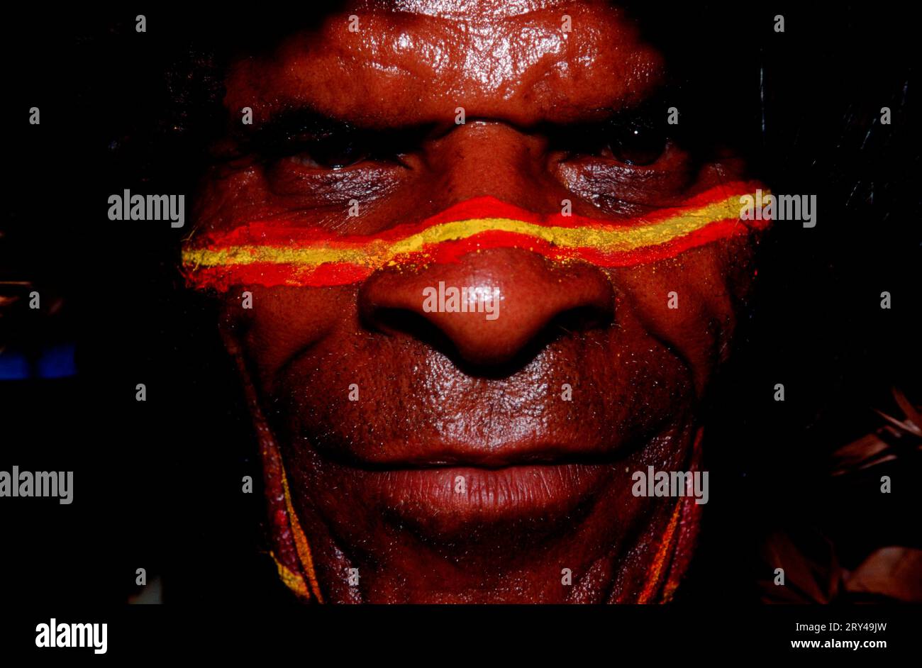 Huli man, Tari, Papua New-Guinea, Huli-Perueckenmann, Asia, Menschen ...