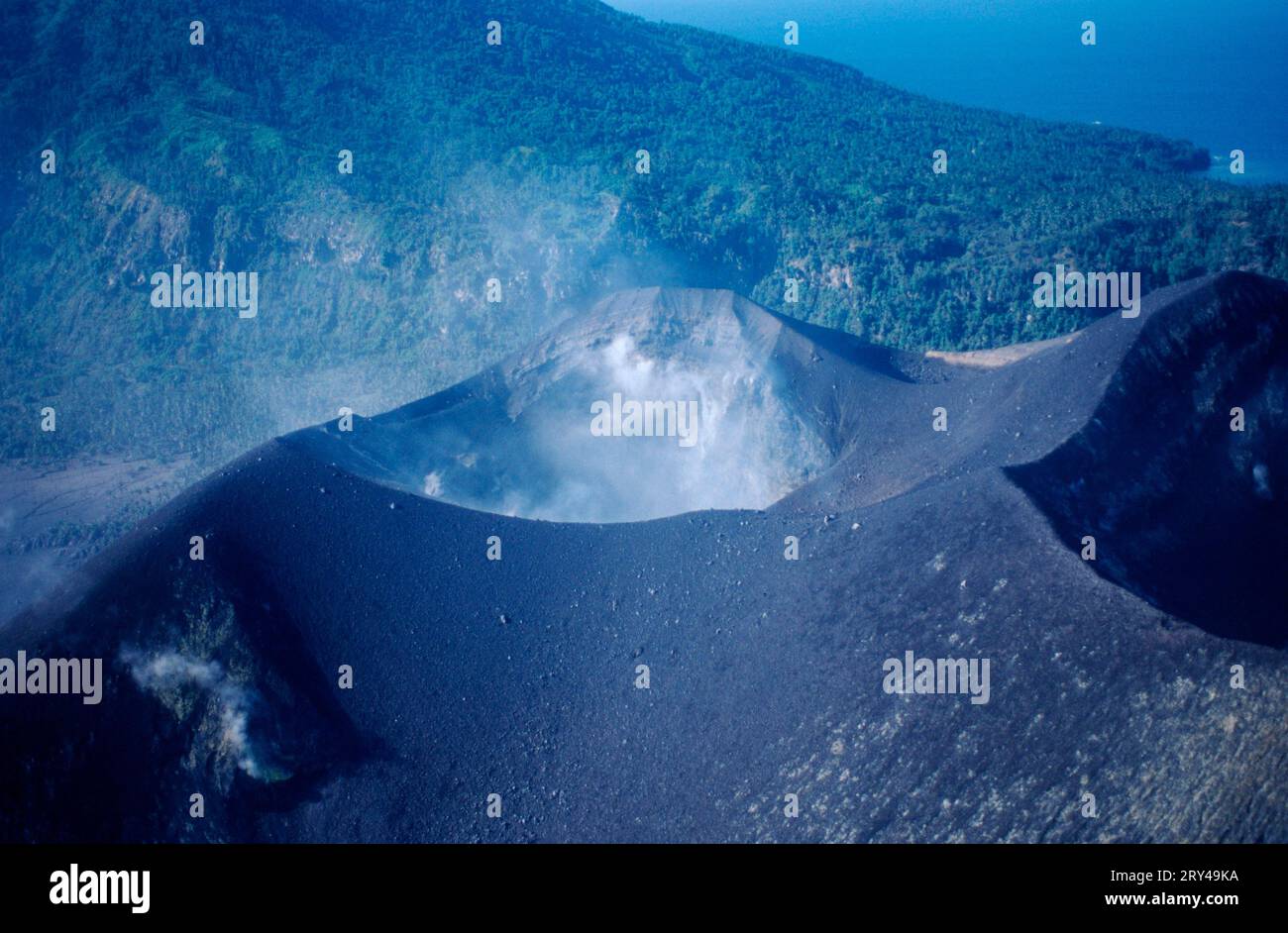 Active volcano near Rabaul, Papua New-Guinea, Active volcano near ...