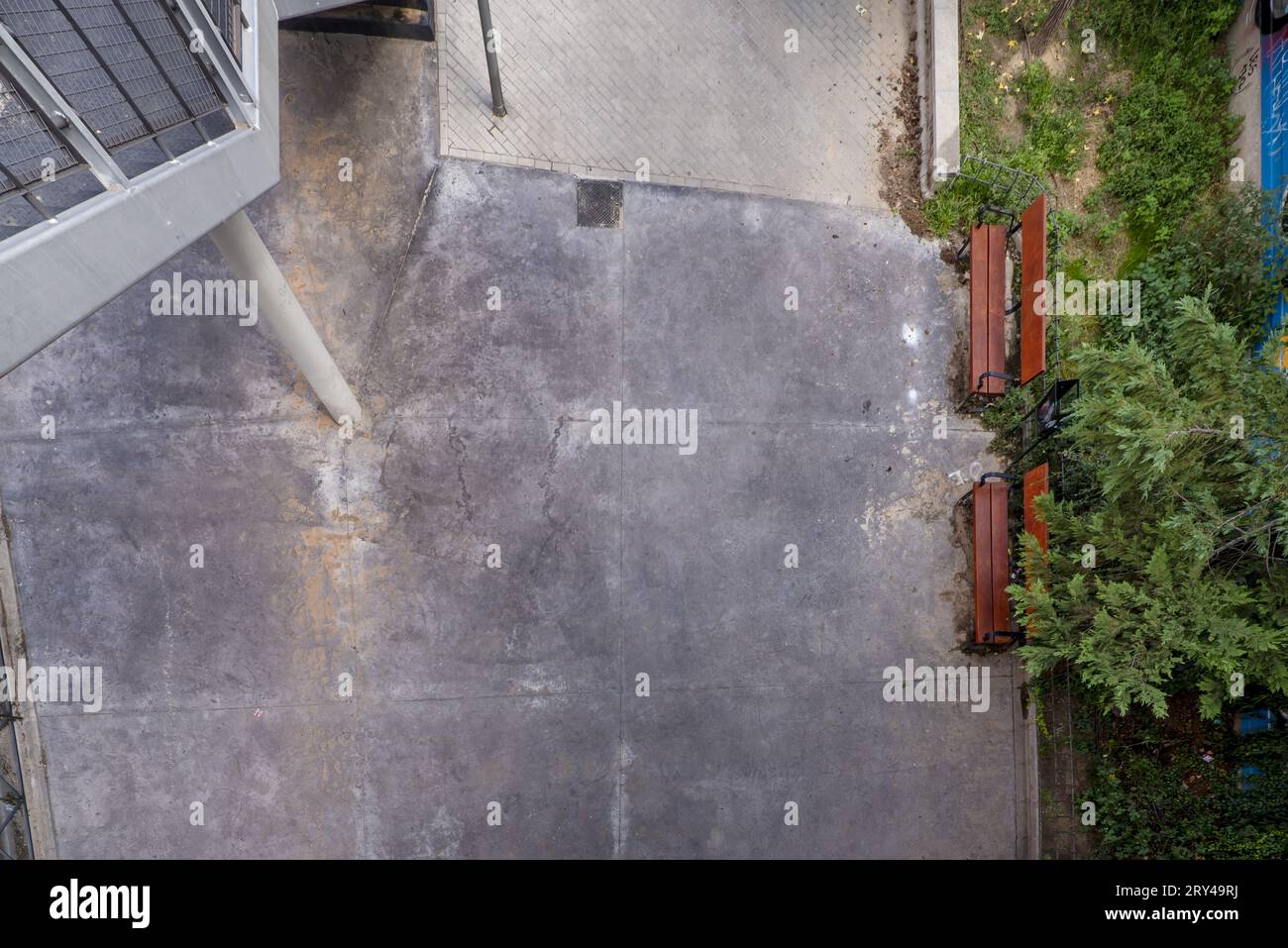 Views of a concrete surface next to a walkway Stock Photo - Alamy