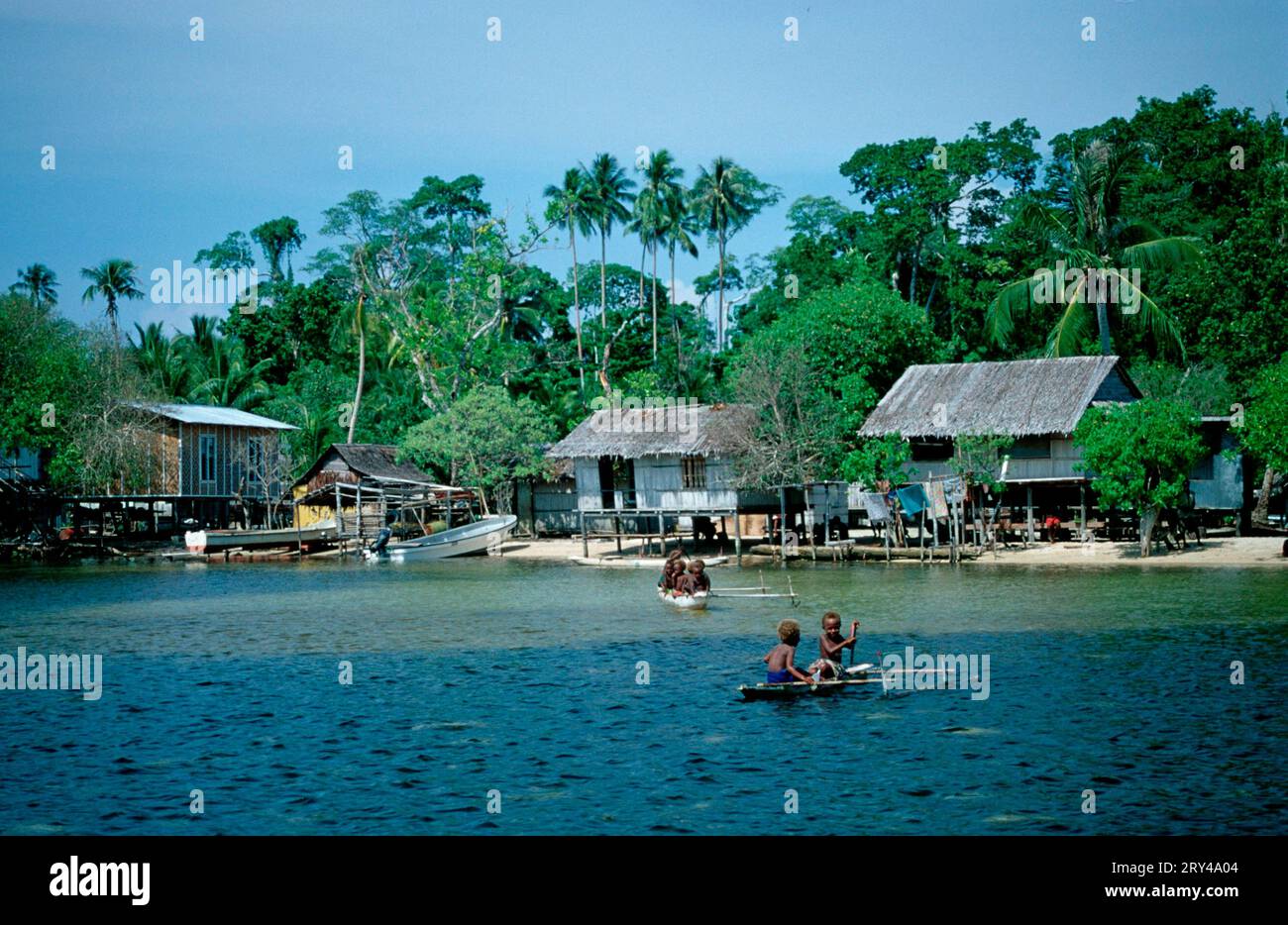 Village, New Ireland, Papua-Ne, asia, landscape, horizontal, Guinea ...