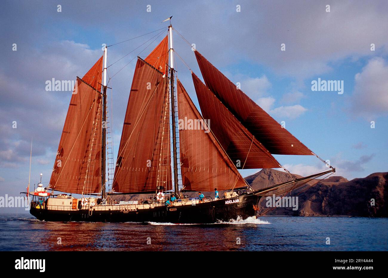 Sailing boat Adelaar, Komodo national park, Indonesia, Sailing boat ...