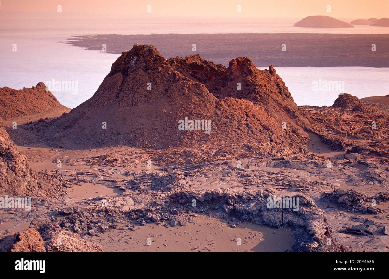 Extinct volcano, Bartolome, Galapagos Islands, Ecuador Stock Photo - Alamy