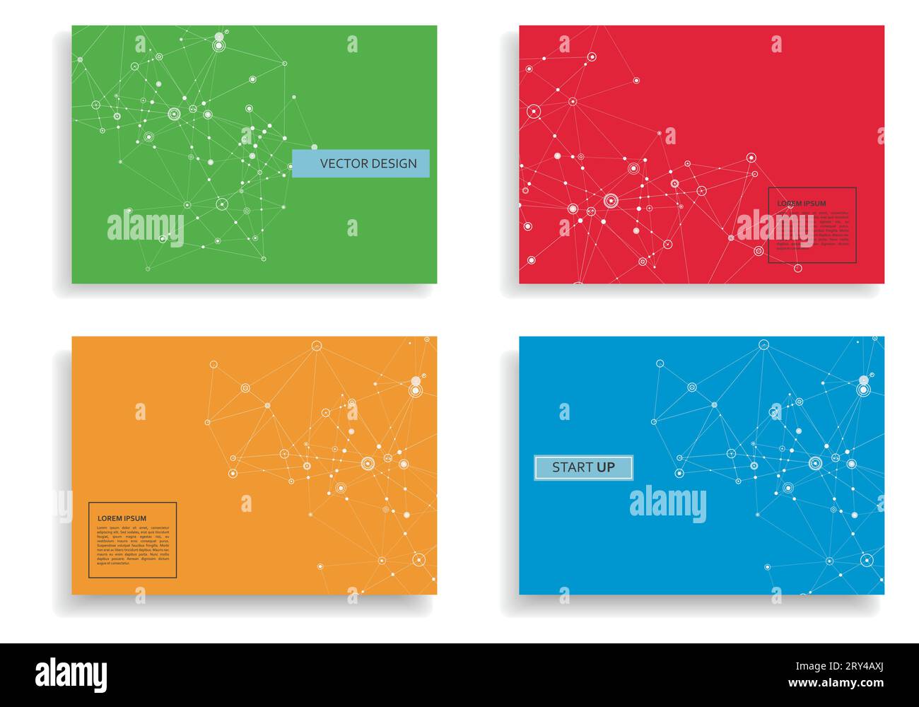 Abstract molecules cover template. Vector design element shapes. Vector ...