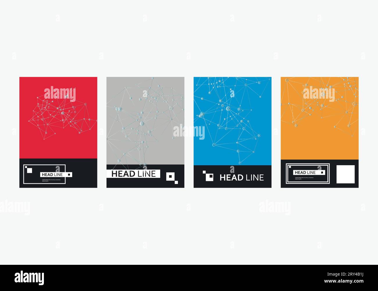 Abstract molecules cover template. Graphic convergence connect. Vector ...