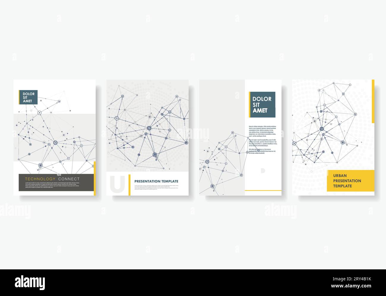 Abstract molecules cover template. Graphic convergence connect. Vector ...