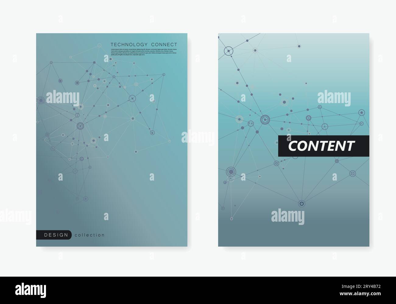 Abstract molecules cover template. Vector design element shapes. Vector ...