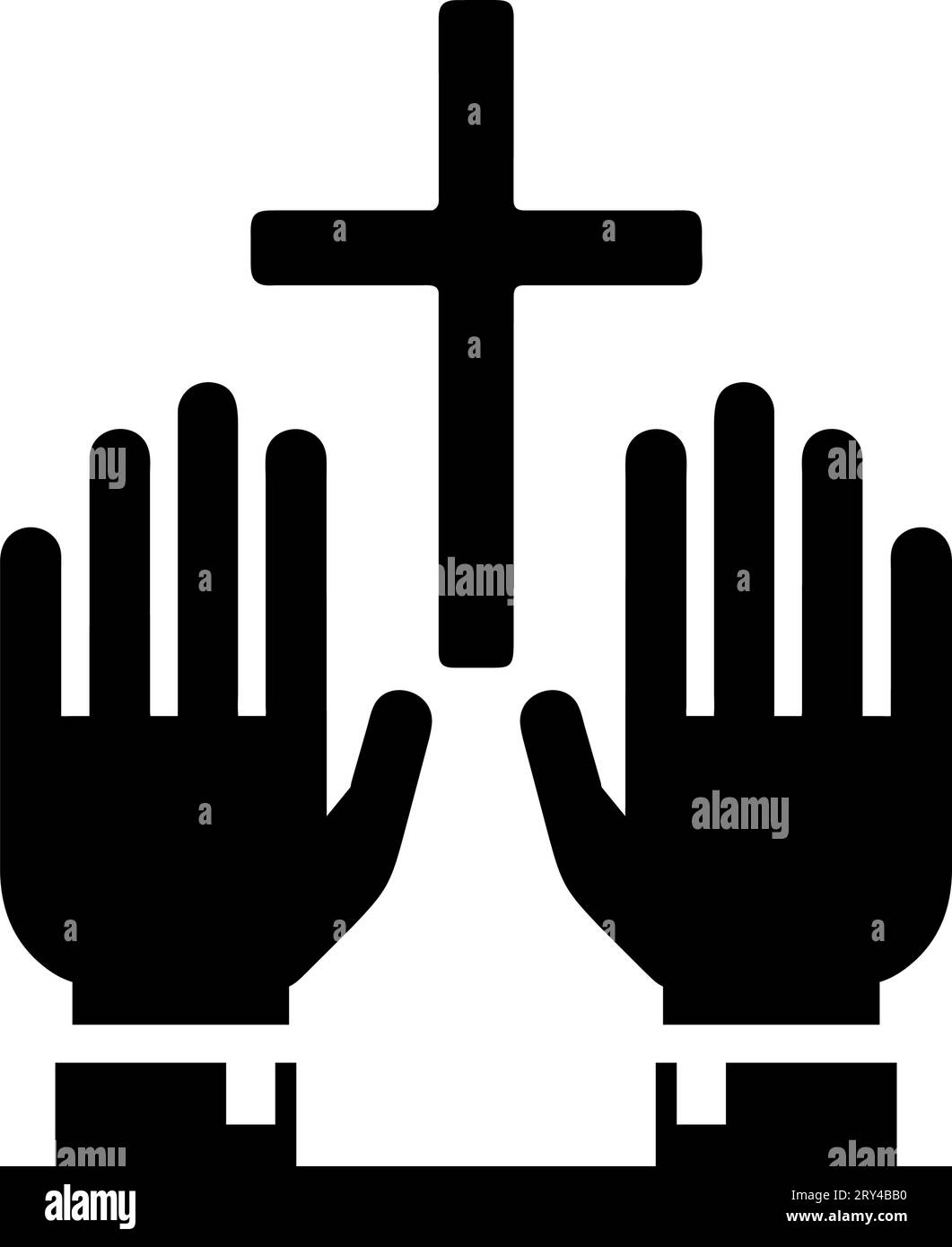 catholic religion hands pray Stock Vector Image & Art - Alamy
