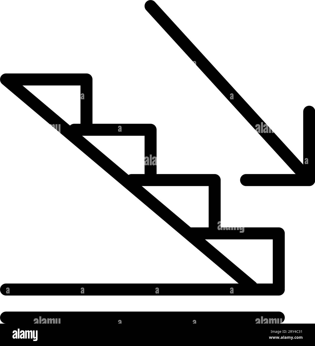 Head down the stairs Stock Vector Images - Alamy