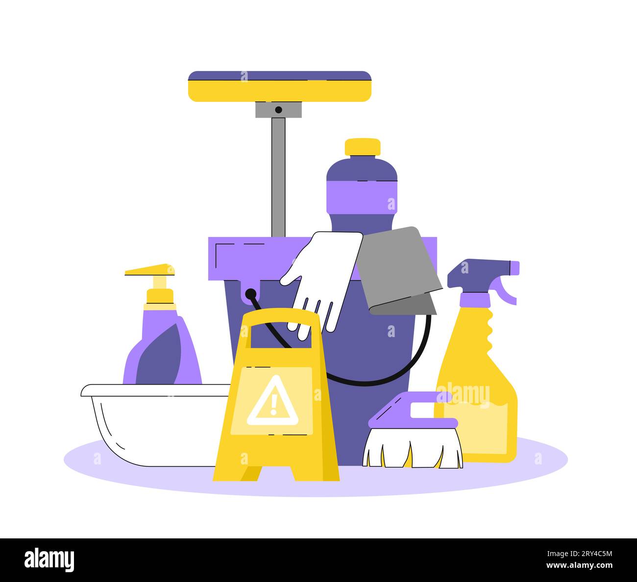 Cleaning equipment vector set Stock Vector Image & Art - Alamy