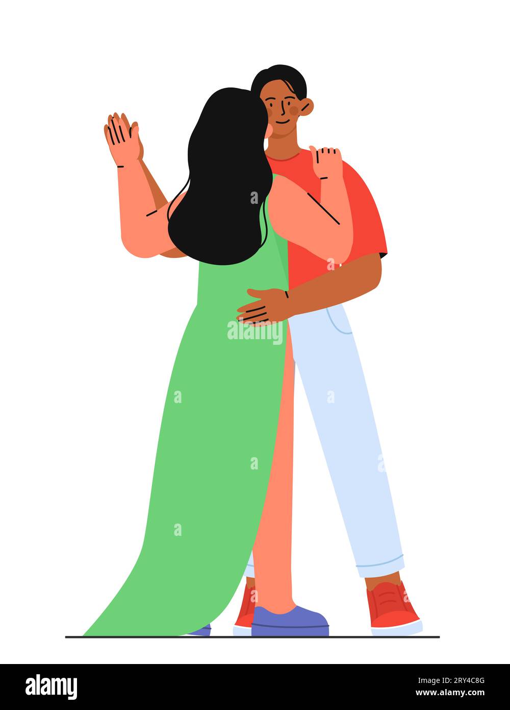 Friendly dance party cartoon Stock Vector Images - Alamy