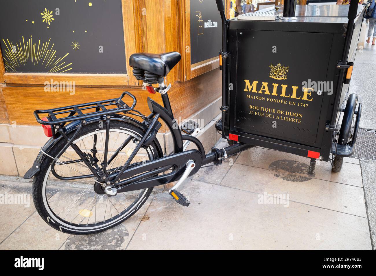 Dijon, France - August 8, 2023: Maison Maille, the brand, continues to ...