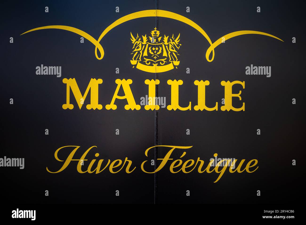Dijon, France - August 8, 2023: Maison Maille, the brand, continues to ...