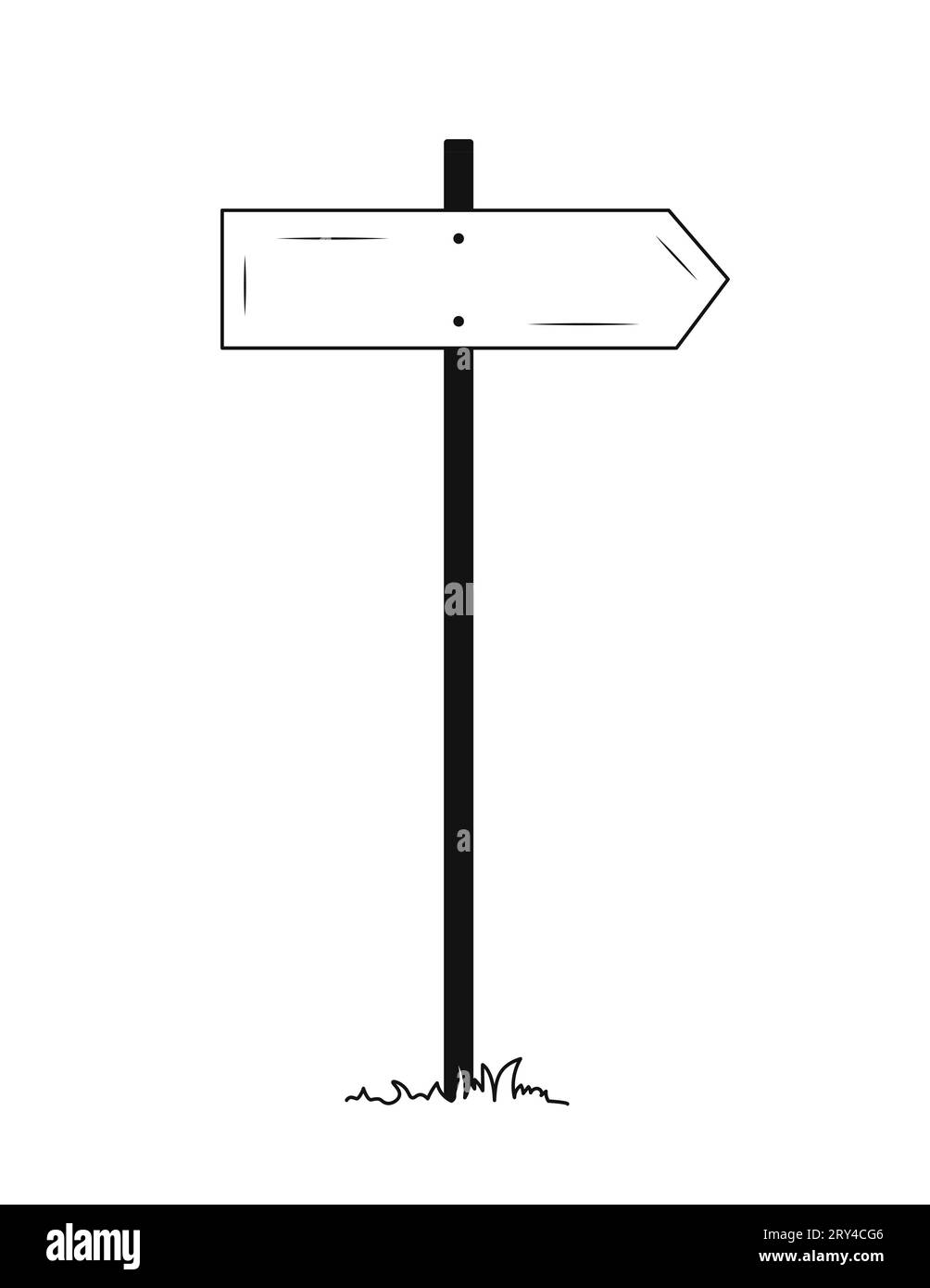 Sign road post vector line Stock Vector Image & Art - Alamy