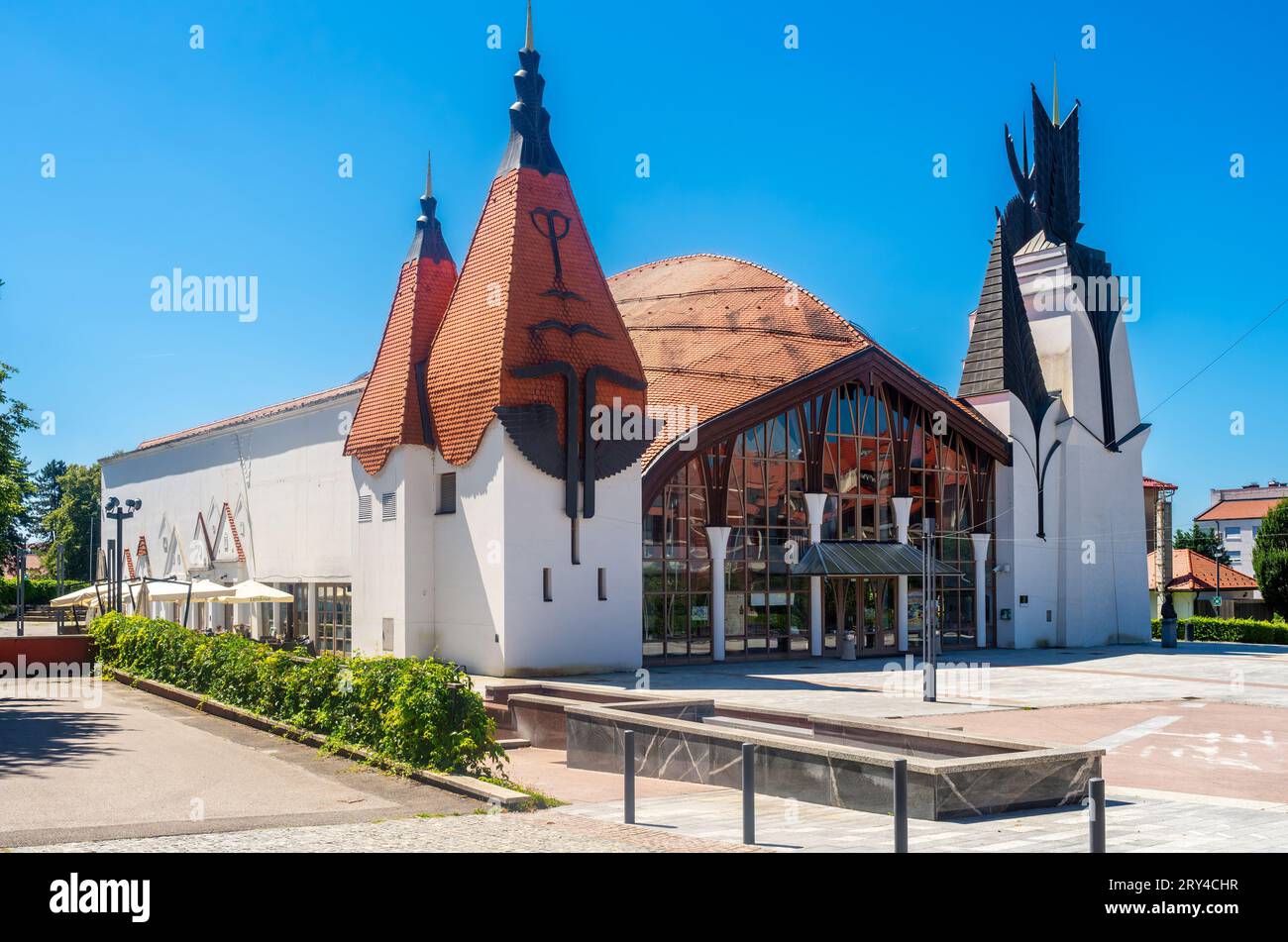 Lendava, Slovenia - July 15, 2023: The building of Lendava-Lendva ...