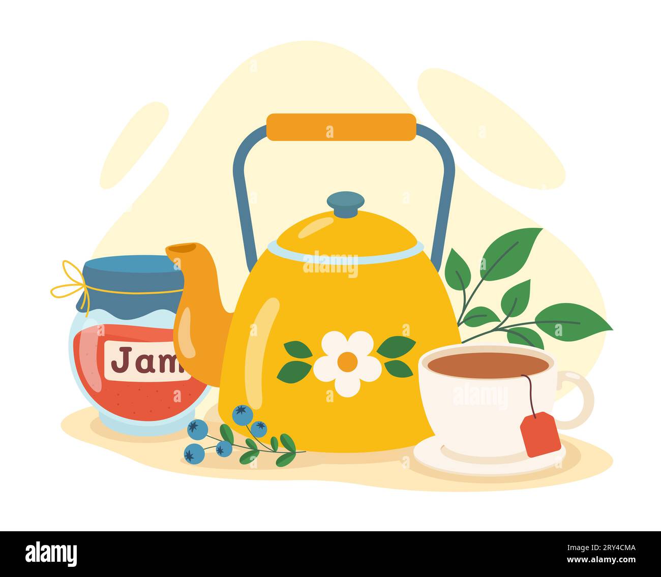 Cozy autumn composition hot Cut Out Stock Images & Pictures - Alamy