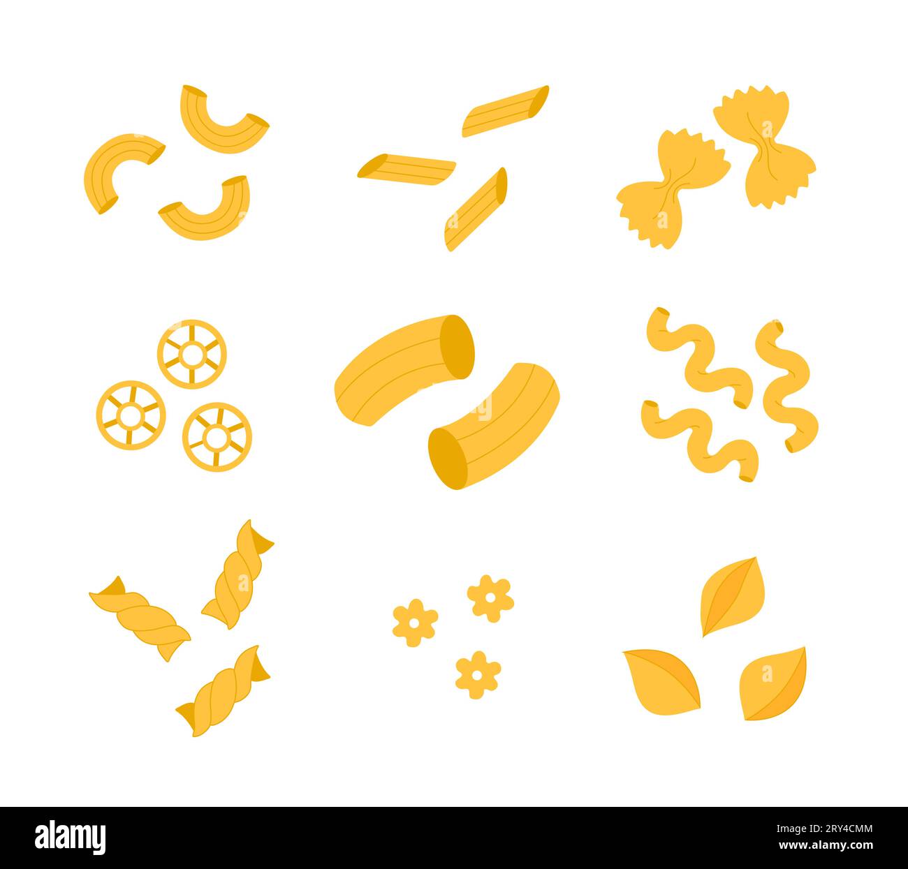 Raw macaroni background design Stock Vector Images - Alamy
