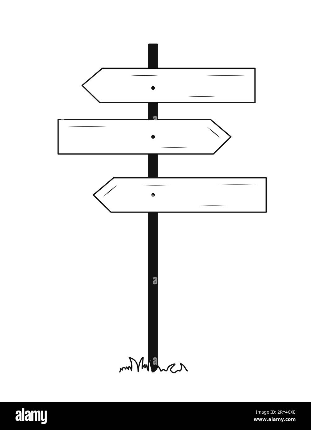 Sign road post vector line Stock Vector Image & Art - Alamy