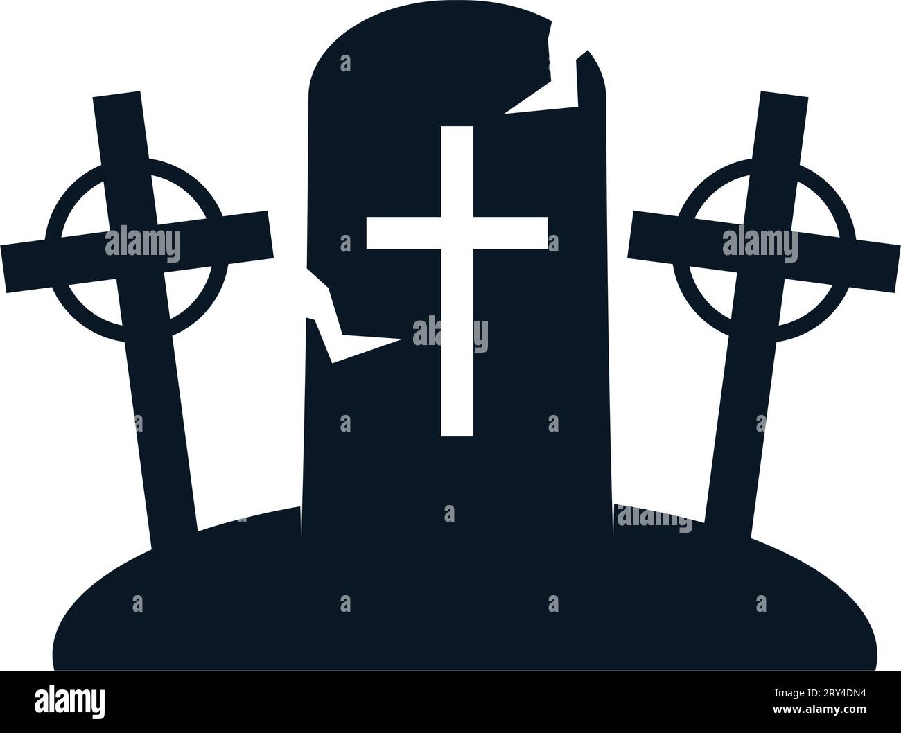 halloween tombstone silhouette Stock Vector Image & Art - Alamy