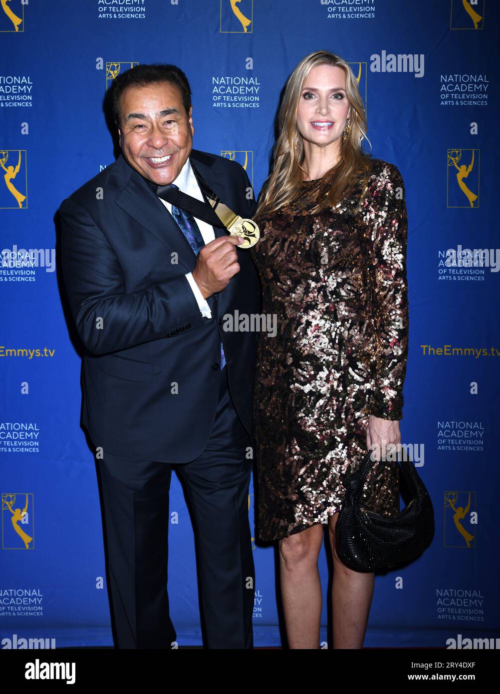 September 27, 2023, New York City, NY, USA: John Quinones and Deanna White attend the 44th ...