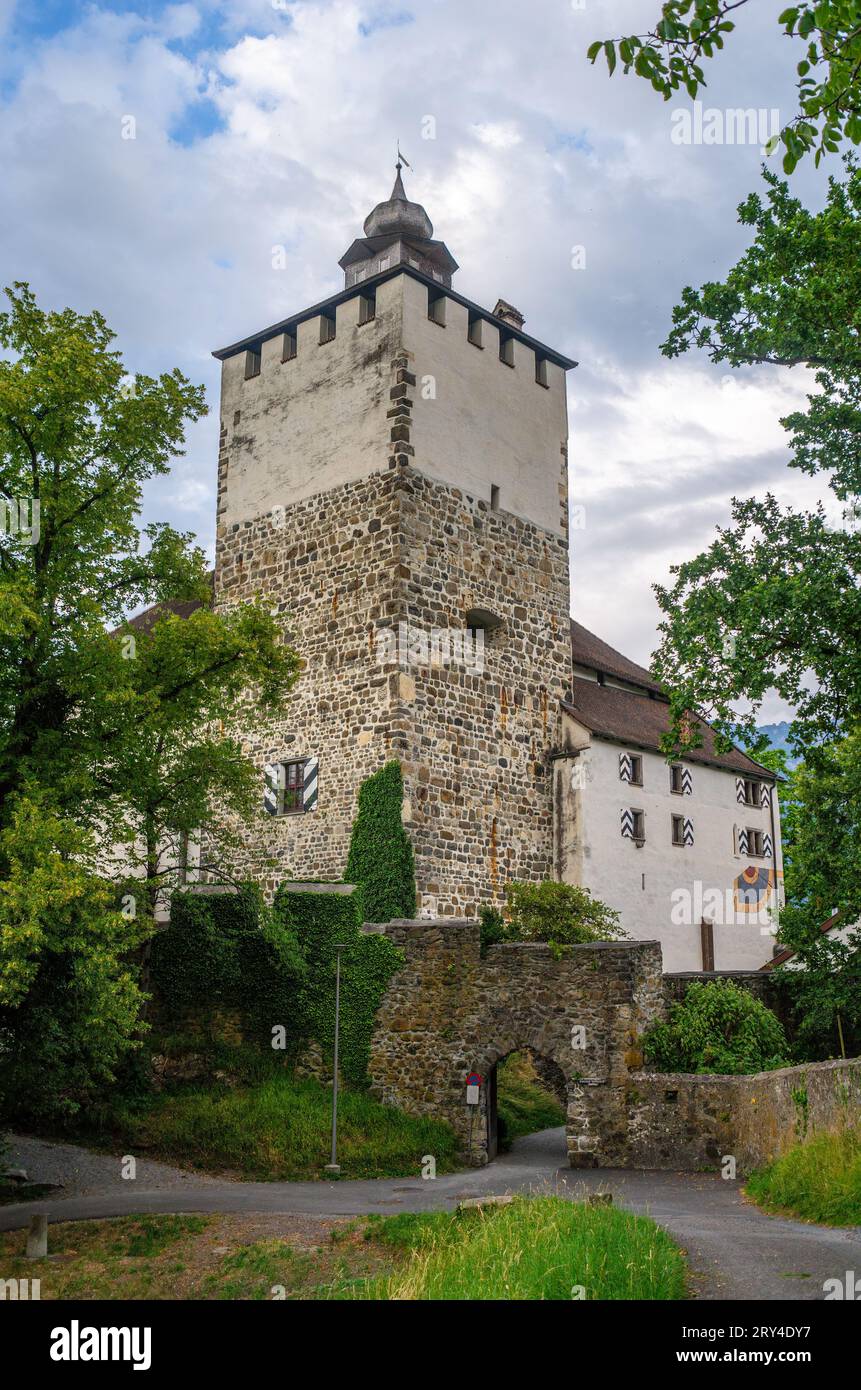 Vertical photo of Werdenberg castle by Buchs in Switzerland Stock Photo ...