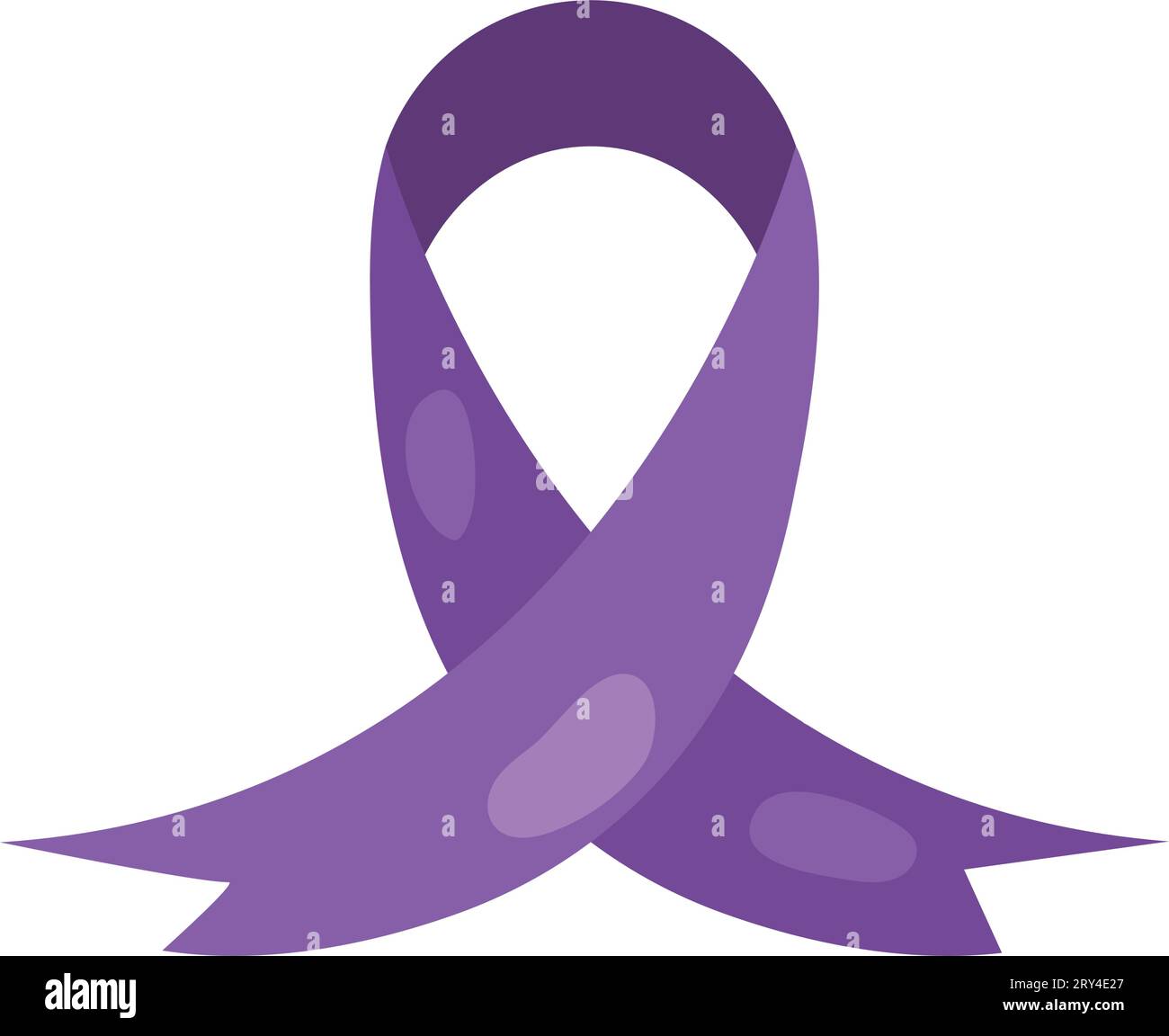 Purple ribbon cancer symbol Stock Vector Images - Alamy