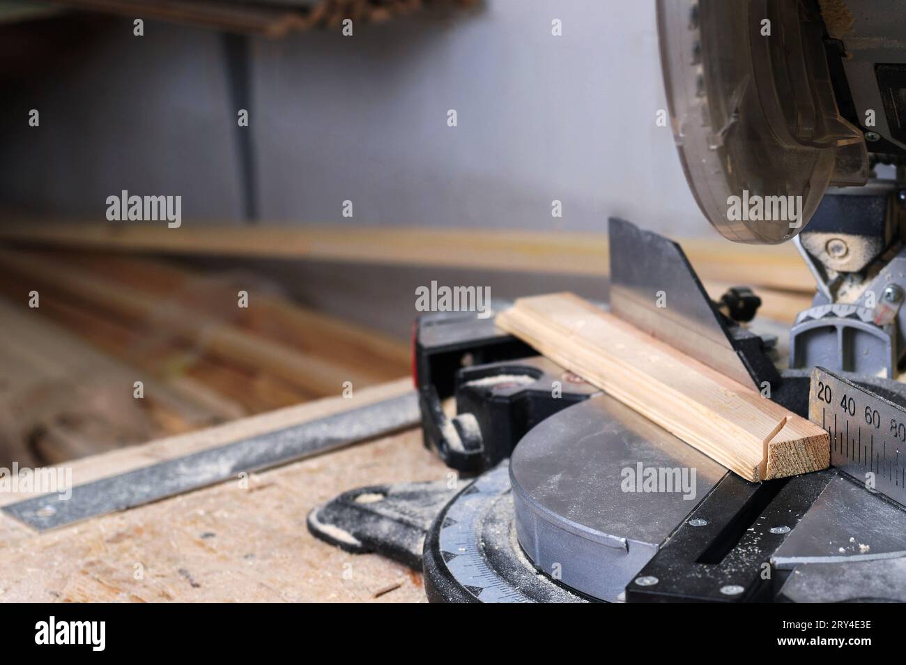 Man sawing top view hi-res stock photography and images - Alamy