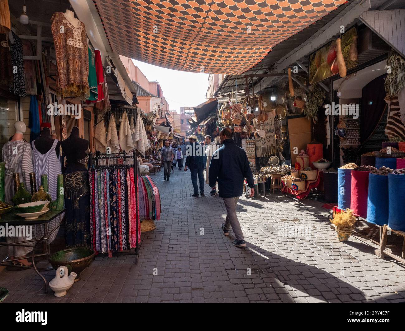 A busy street in Marrakech Stock Photo - Alamy