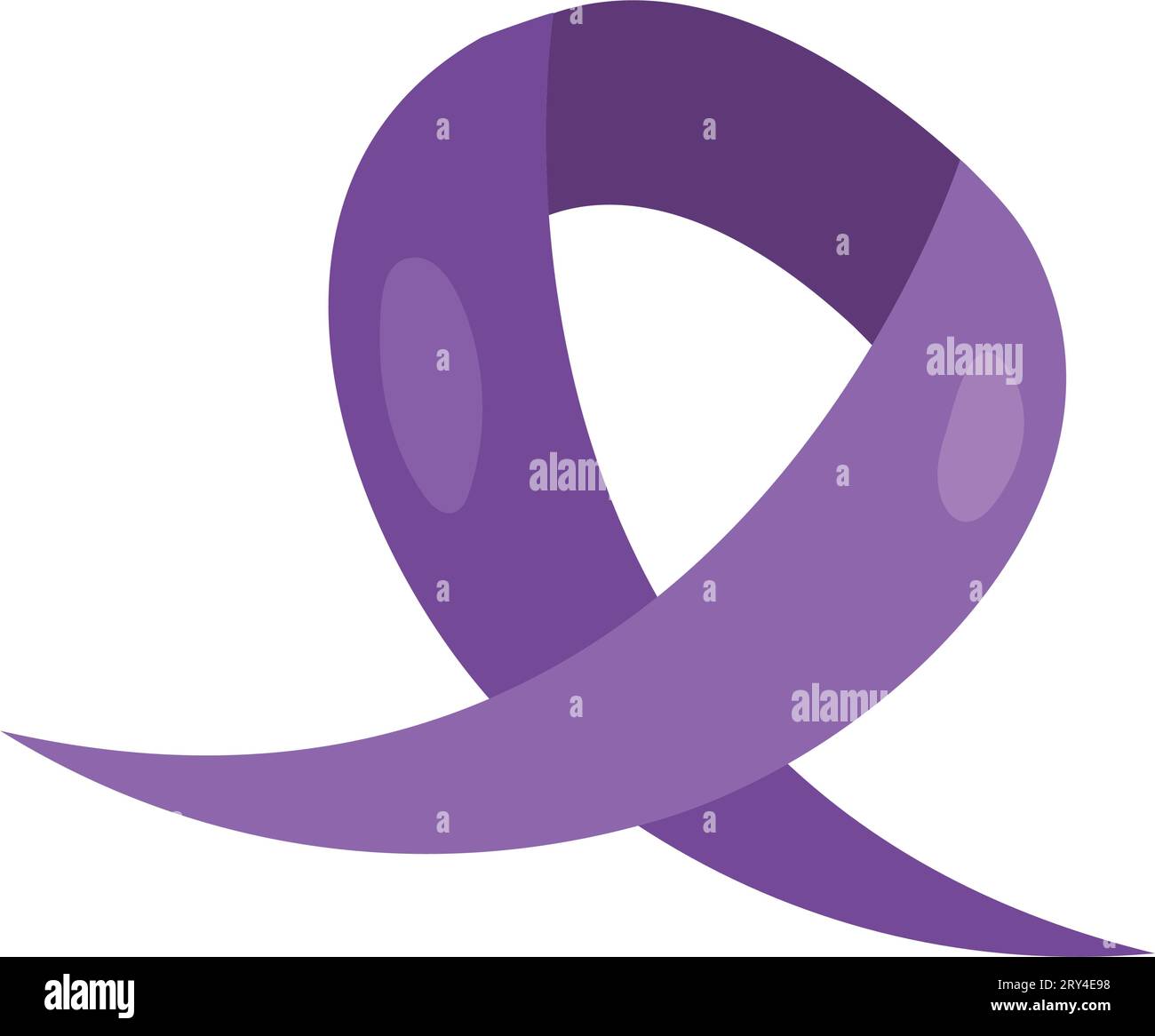 purple ribbon campaign illustration Stock Vector Image & Art - Alamy