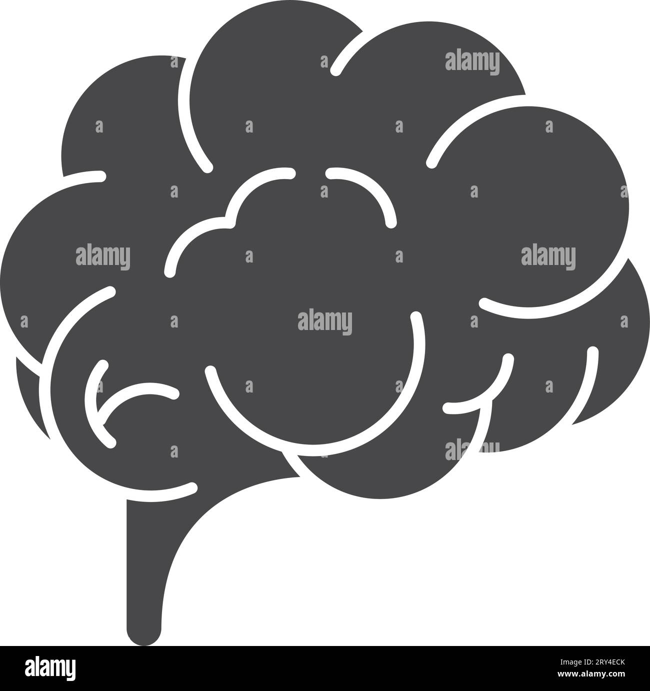 profile brain icon human illustration Stock Vector Image & Art - Alamy