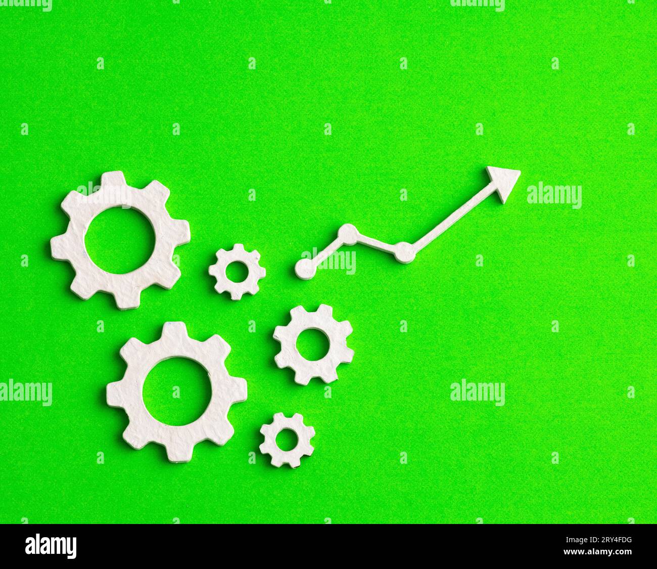 Gears productivity mechanism hi-res stock photography and images - Alamy