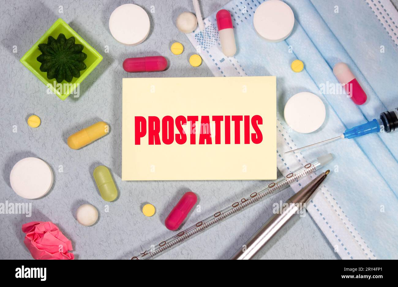 STROKE PROSTATE text written on the paper with stethoscope. Medical ...