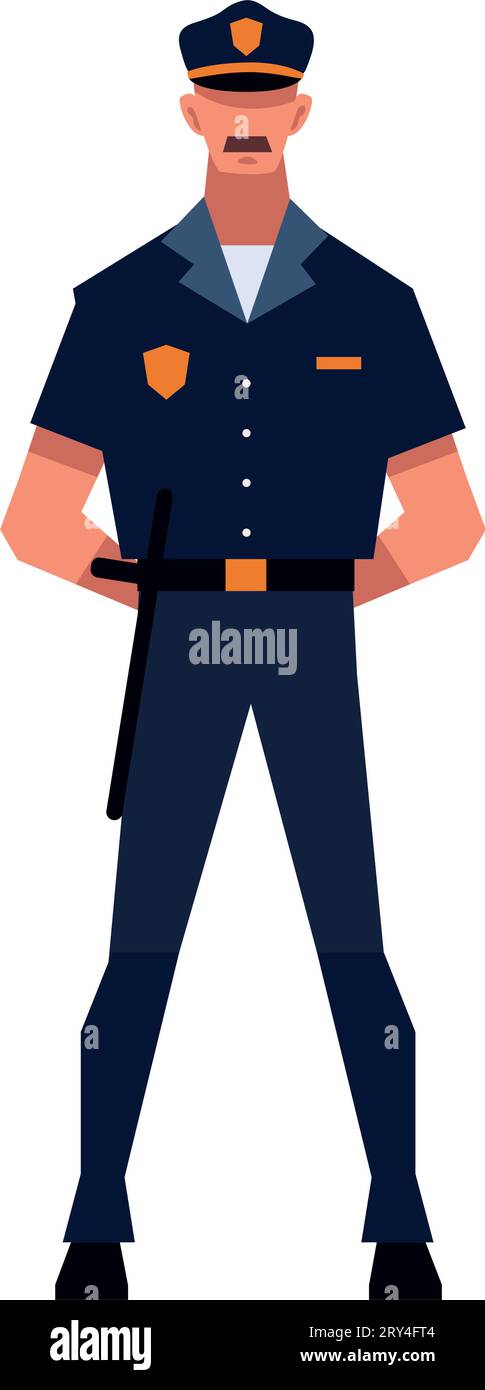 police standing security Stock Vector Image & Art - Alamy