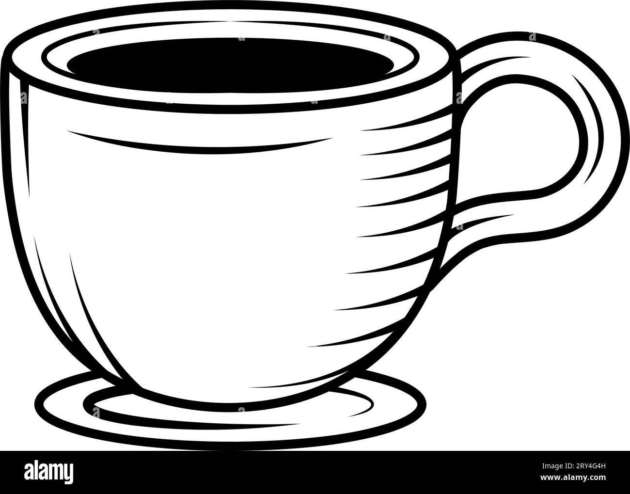 Transparent cup coffee shadow Stock Vector Images - Alamy