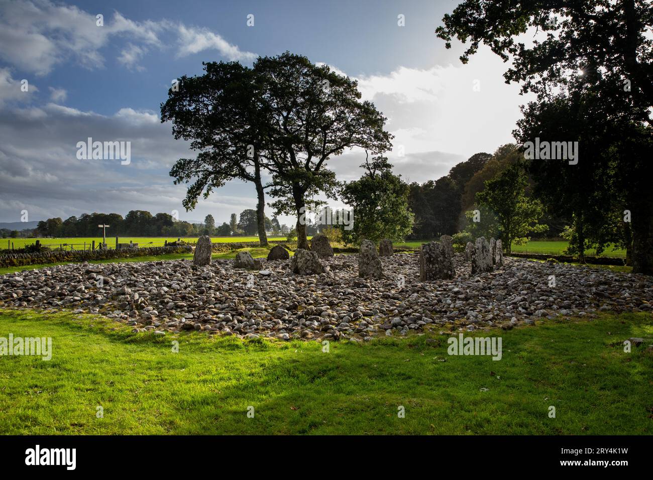 Temple Wood Stone Circle Stock Photo - Alamy