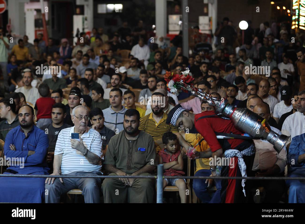 Middle East News/Gaza/Palestinian Territories Palestinians celebrate ...