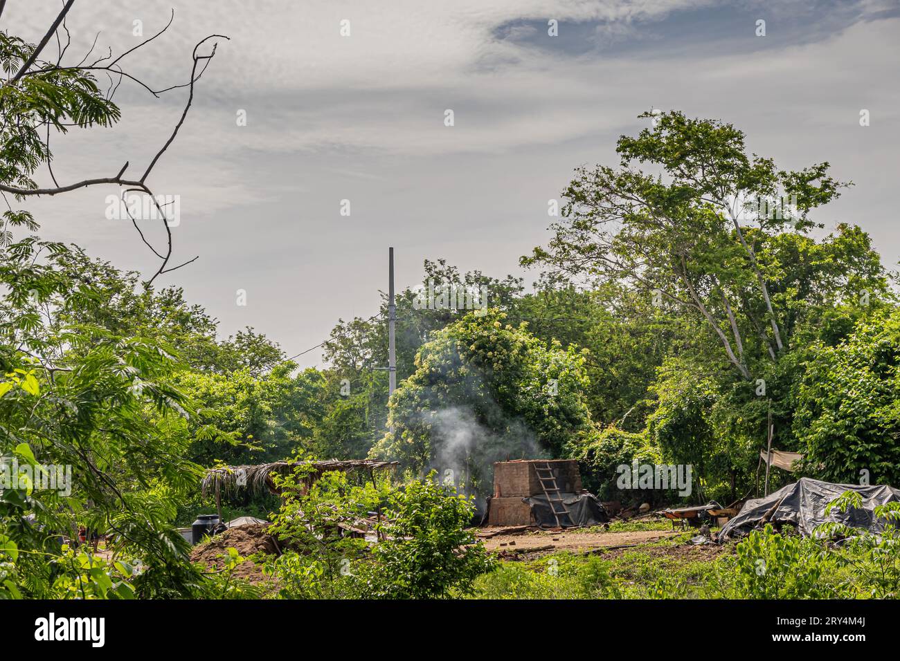 Zihuatanejo, Mexico - July 18, 2023: Historic Terracotta kiln. Brown ...