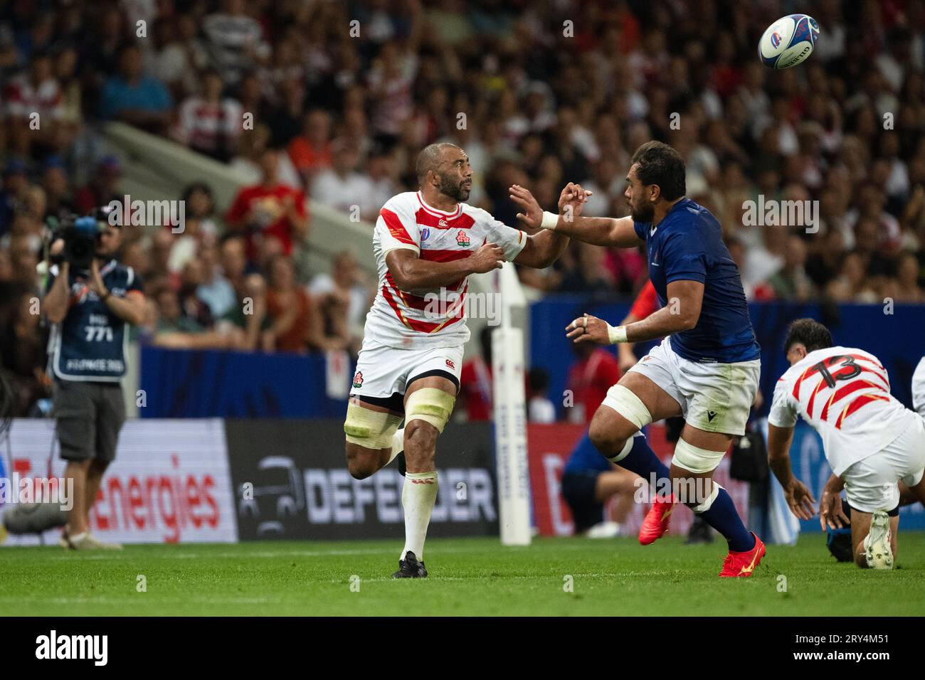 Japan's Michael Leitch during the 2023 Rugby World Cup Pool D match ...