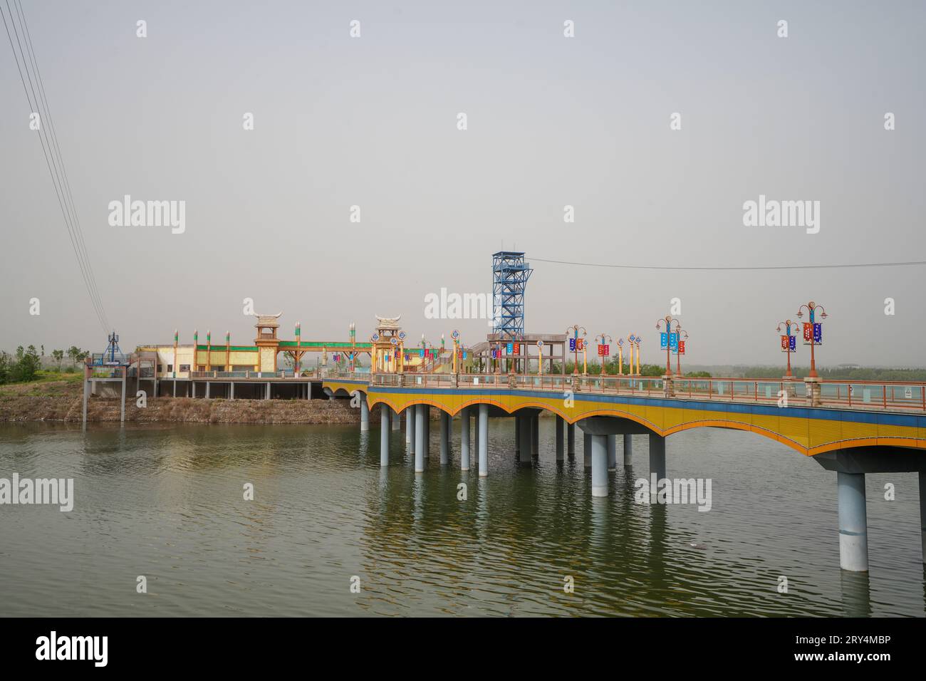 Qian'an City, China - May 20, 2023: Bridge architecture landscape in a ...