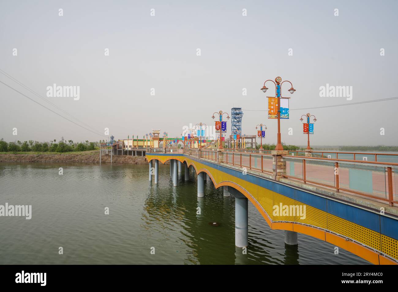 Qian'an City, China - May 20, 2023: Bridge architecture landscape in a ...